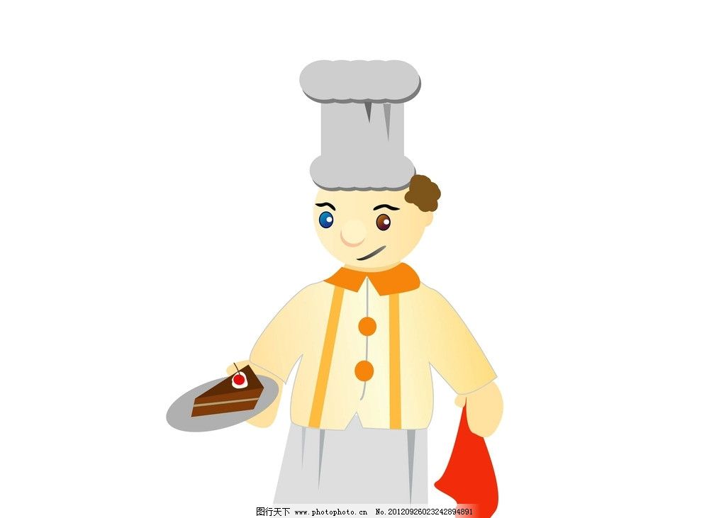 Q版厨师图片_商务人士_人物形象-图行天下素材网